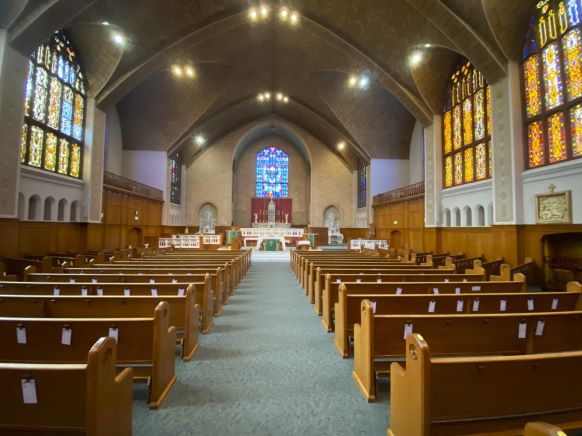 An historic Denver Catholic Church full of sacred beauty.
